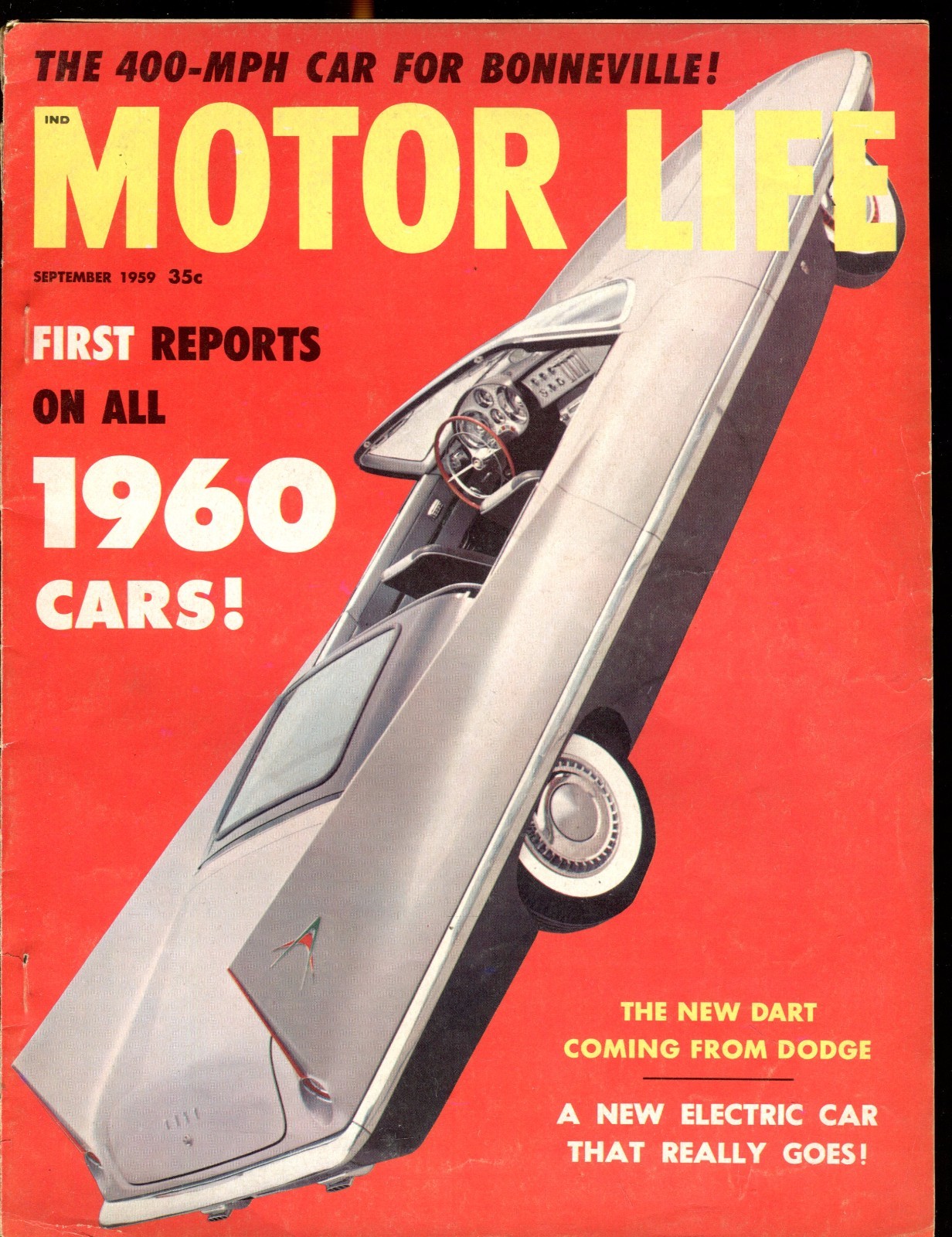 Motor Life Magazine September 1959 Dodge Dart VG No ML 022817nonjhe | eBay