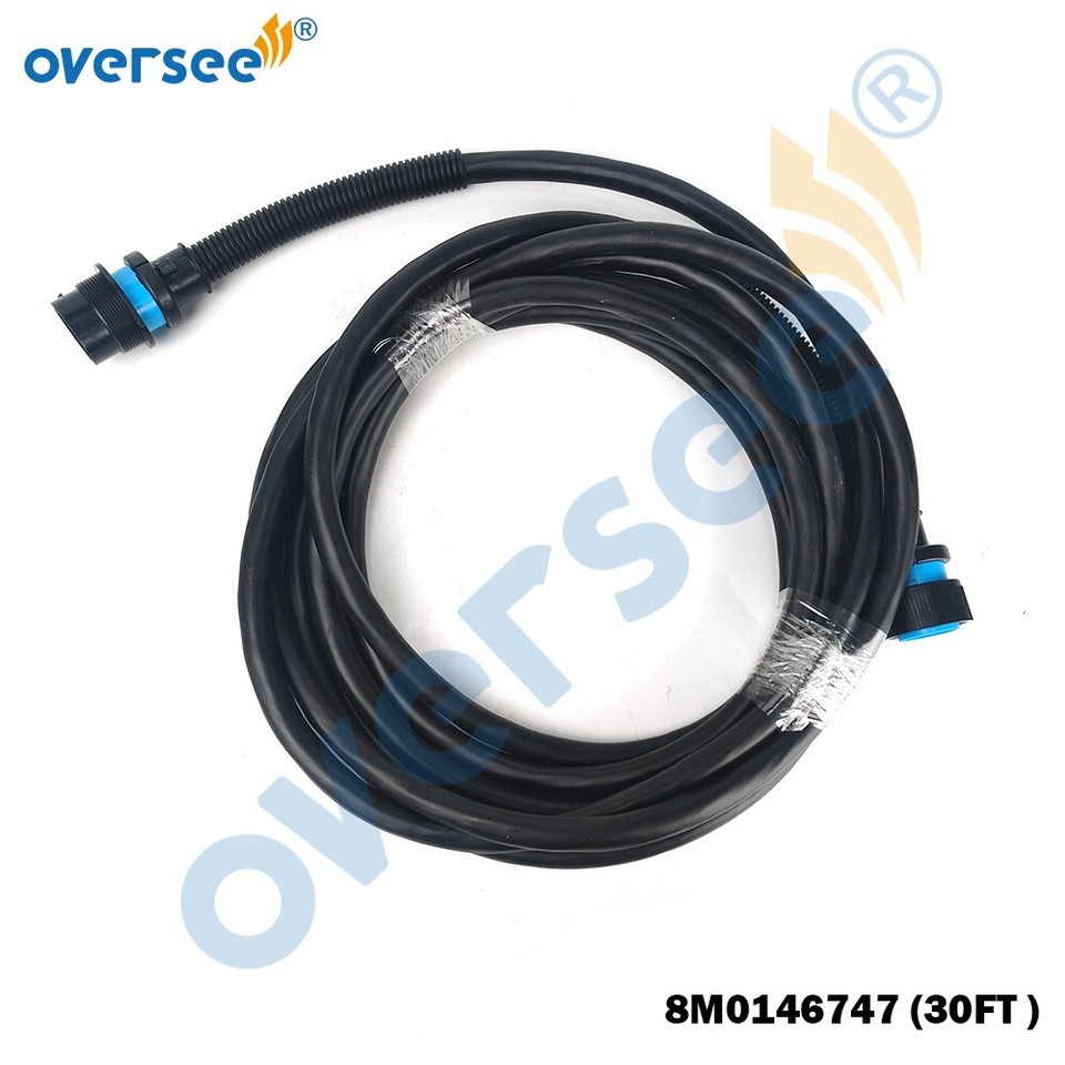 8M0146747 CABLE-LL 30FT For Mercury Outboard Data Cable 14 PIN Low Loss ...