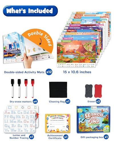 Preschool Learning Activity - Search and Find Book, Reusable Learning ...
