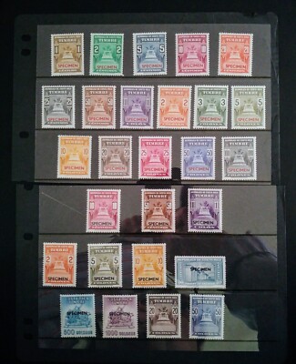 EXT RARE “ONLY 8 KNOWN” COSTA RICA 1935 “SPECIMENS” 16 STAMPS MNH CAT ...