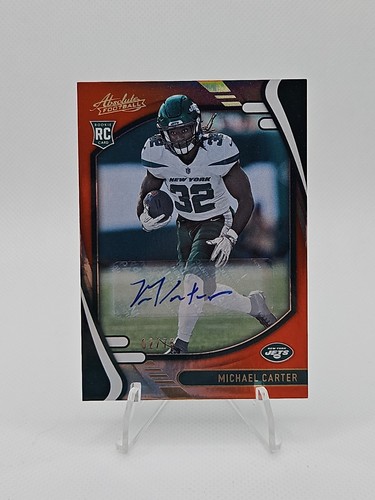 2021 Panini Absolute - Rookies Michael Carter #129 Orange Spectrum ...