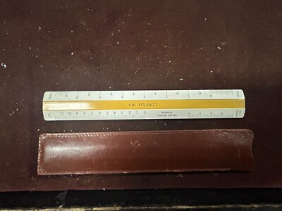 MACHINIST ShK LATHE MILL Engine Divided Drafting Compass 910 Ruler ...