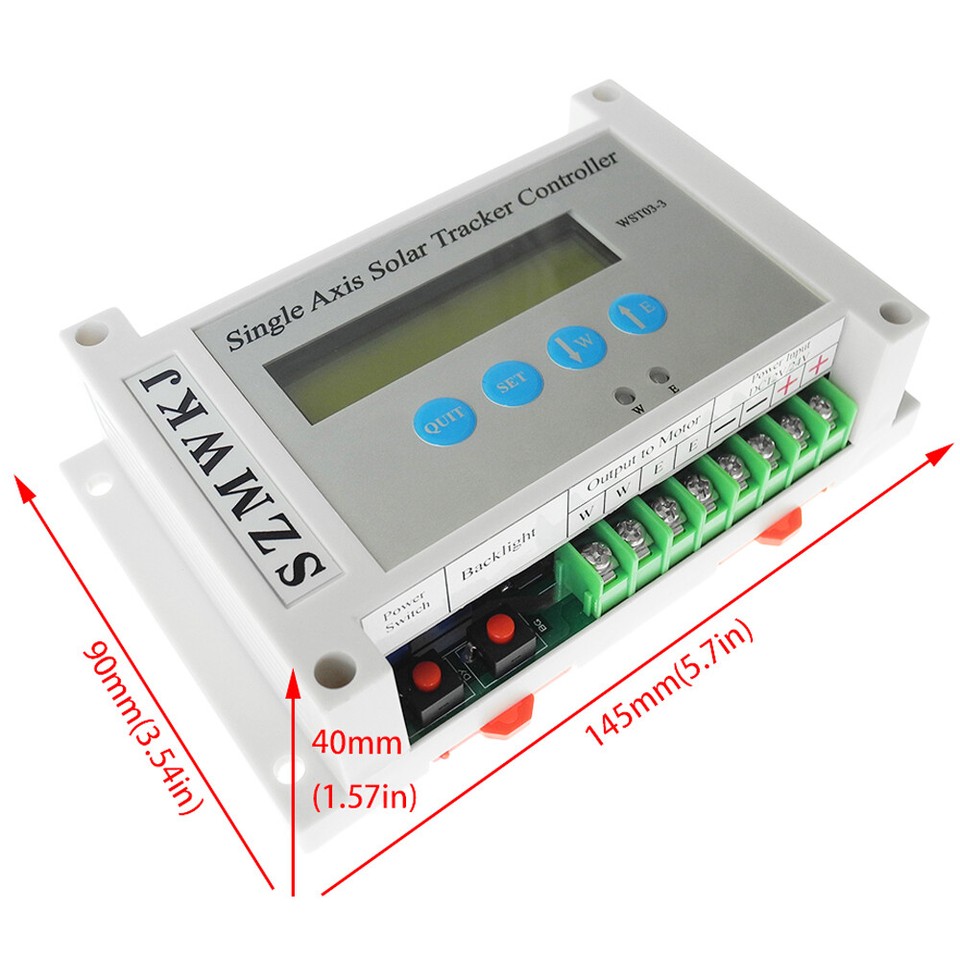 12V 24V DC Single/Dual Axis Solar Tracking Tracker Controller W/ Relay ...