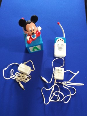 1994 Disney Safety First Mickey Mouse Nursery Baby Monitor & Night ...