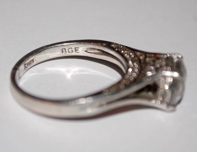 BRADFORD GOLD EXCHANGE BGE 925 Sterling Silver CZ ENGAGEMENT LADY Ring ...