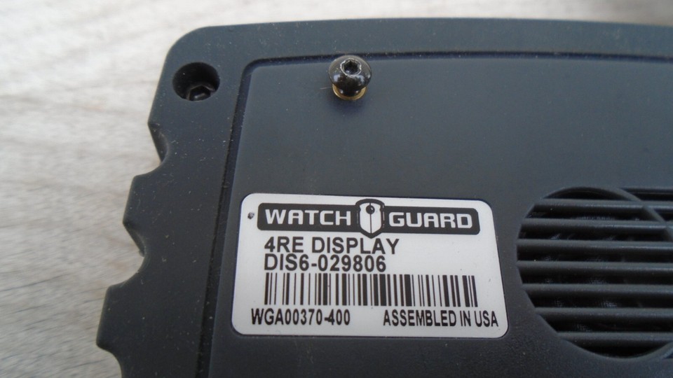 Watchguard 4RE DVR Video System | Display Camera | Dash Cam | Mic ...