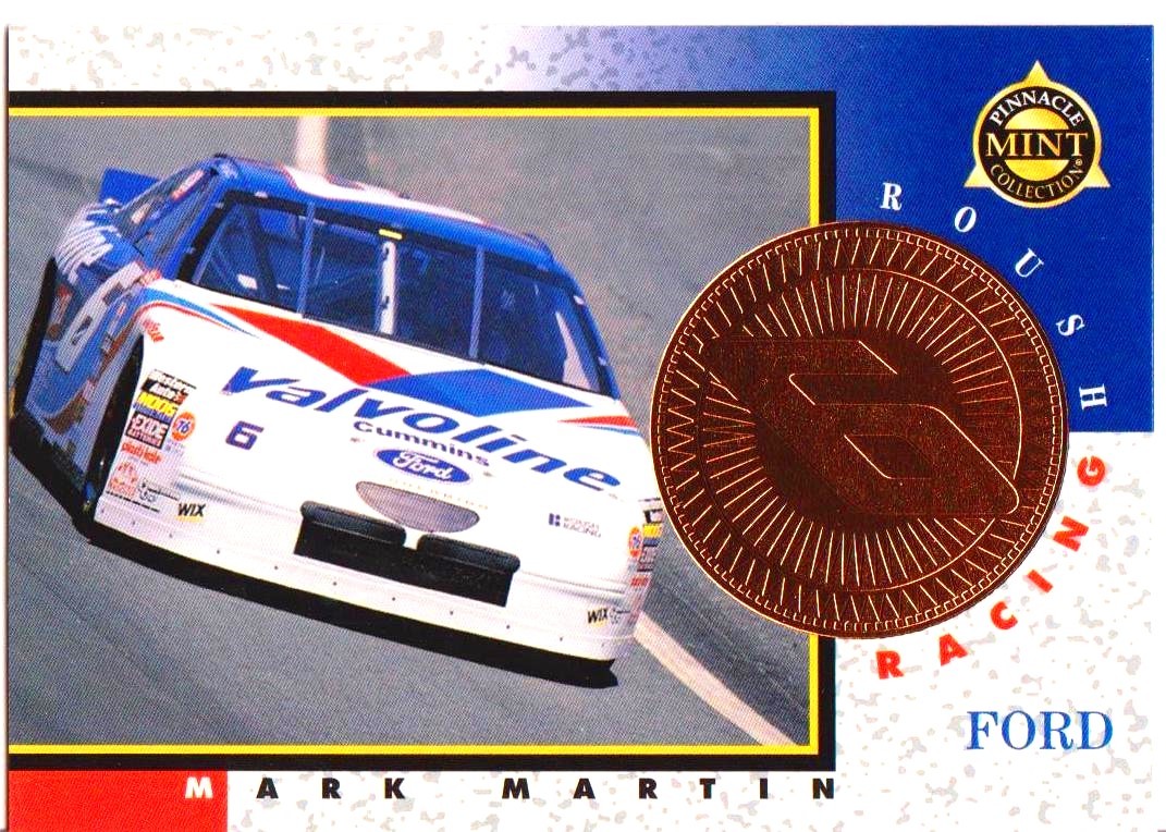 1998 MARK MARTIN Pinnacle Mint Bronze Team Roush Racing MARK MARTIN #14 ...