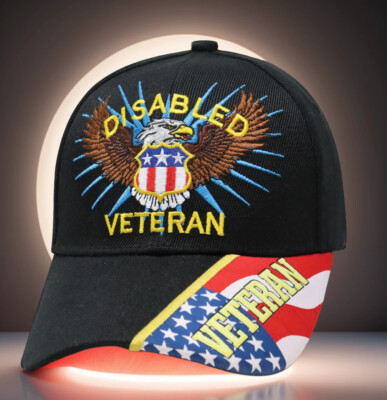 US Disabled Veteran American Flag Cap Hat | eBay