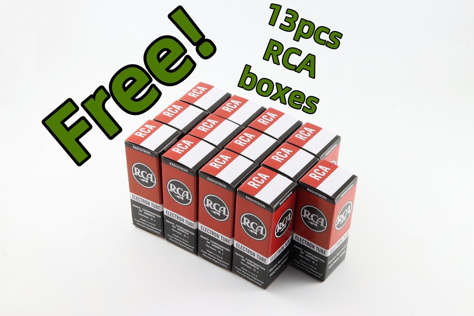 RCA Storage Wooden Box for Vacuum Tube free tube boxes for 6K6GT 6SL7 6SN7 6EA7 | eBay