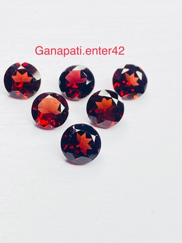 NATURAL GARNET FACETED ROUND CUT 7x7 MM CALIBRATED SIZE LOOSE GEMSTONE ...