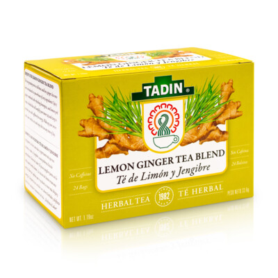 TADIN LEMON GINGER TEA BLEND 24 BAGS | eBay