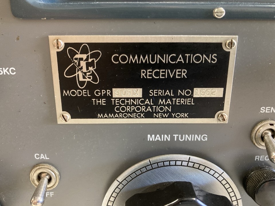 Technical Material Corp TMC GPR90RX Radio Receiver | eBay