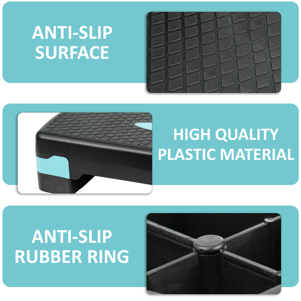 Non Slip Aerobic Stepper Yoga Step Board Gym Fitness Exercise Cardio ...