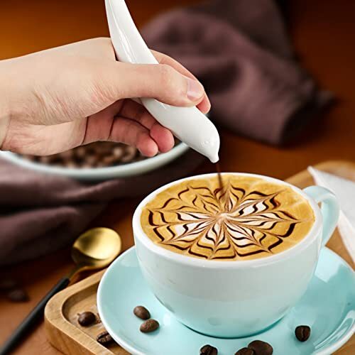Electric Coffee Carving Pen Latte Art Pen for Cappuccino Latte Pastry ...