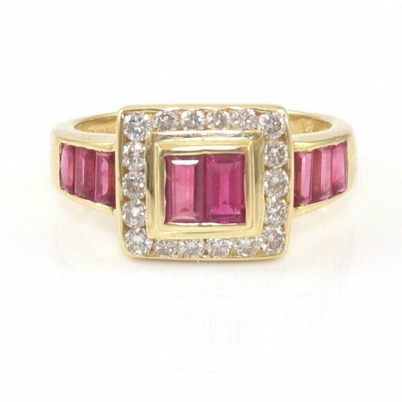 Le Vian 18k Yellow Gold Ruby & Diamond Ring 1 CT (RUBY) .33 CT ...