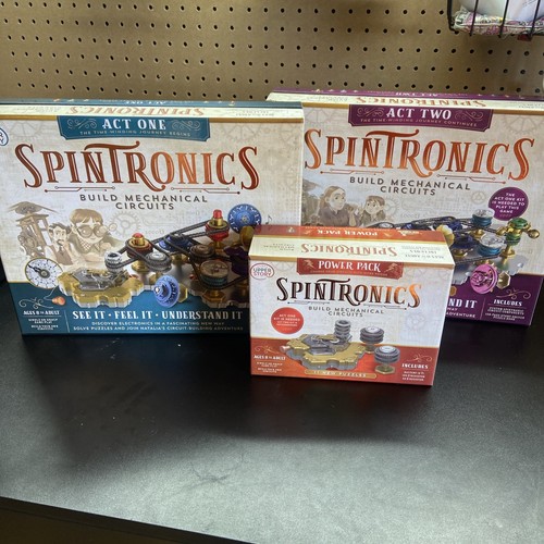 SpinTronics Lot Mechanical Circuits STEM Game Set Act One, Two, & Power ...