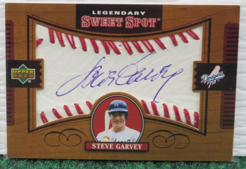 STEVE GARVEY - 2002 Upper Deck - Legendary Sweet Spot - #L-SG - Auto ...