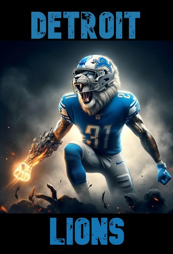 DETROIT LIONS *2X3 FRIDGE MAGNET* NFL FOOTBALL PRO TOUCHDOWN MICHIGAN ...