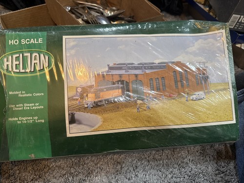HO Kit Heljan No. 802 THREE-STALL ROUNDHOUSE Locos Up to 14.5" | eBay