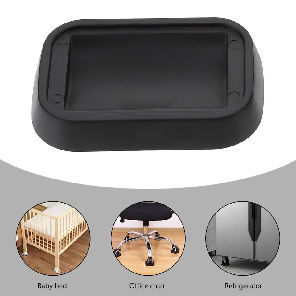 8 Pcs Rubber Furniture Wheel Stoppers Bed Caster Cups Anti Pads | eBay ...