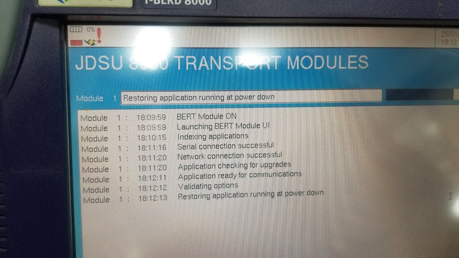 JDSU T-Berd 8000 with MTS-8000 Transport Module Unit #3 READ! | eBay