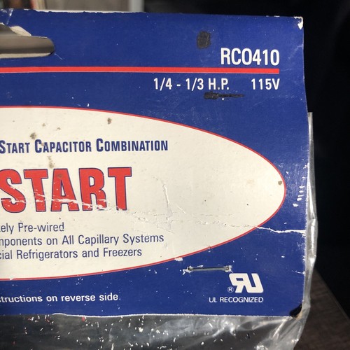 RC0410 SUPCO Refrigerator Relay Overload Start Run Capacitor 1/4 1/3 HP ...