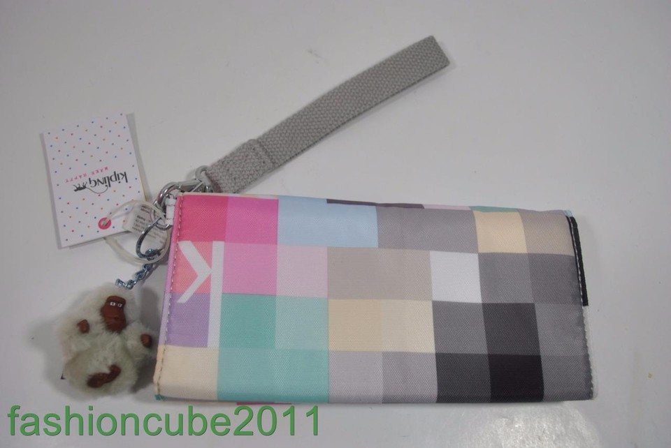 New With Tag Kipling RUBI Large Wallet / Wristlet with Furry Monkey | eBay