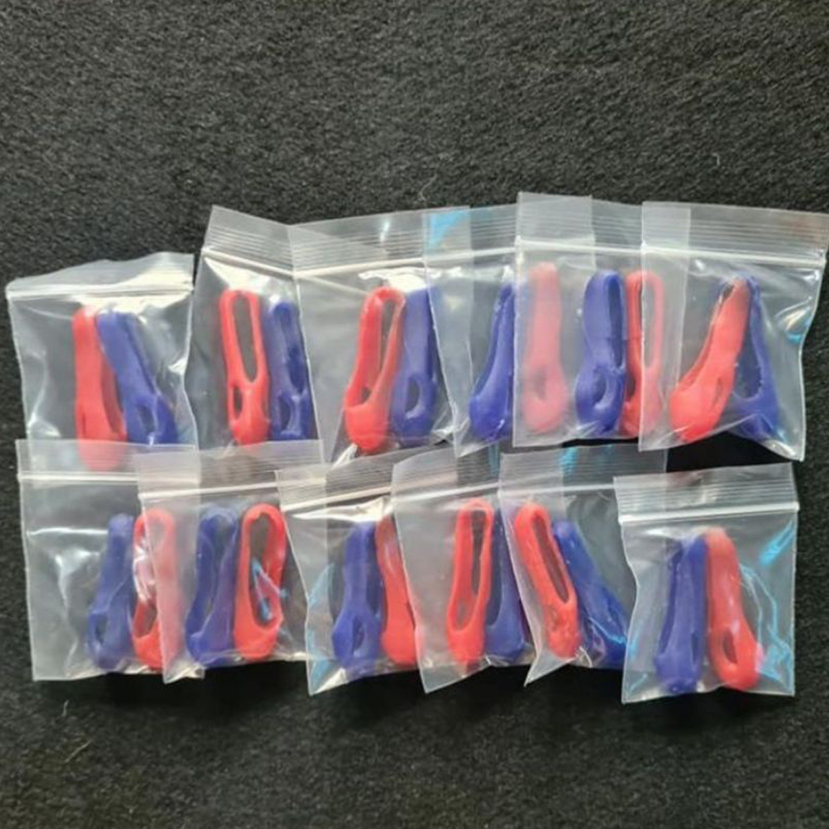 Chicken Rooster Mouth Rubber Safety Guard Flexible Protection Red Blue ...