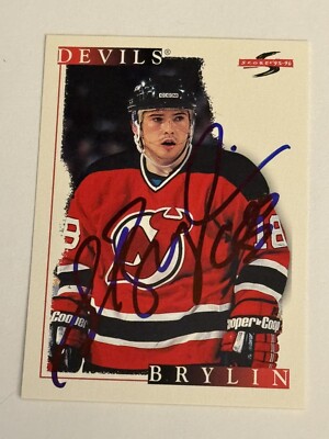 Sergei Brylin 1995-96 Score Authentic Signed Autograph Card New Jersey ...