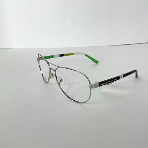 Kate Spade Sunglasses Aviator Silver Navy Blue BLOSSOM YB7Y 58 14 135 ...