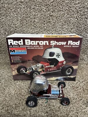 Monogram Red Baron Model Kit 1/24 scale Built With Parts | eBay