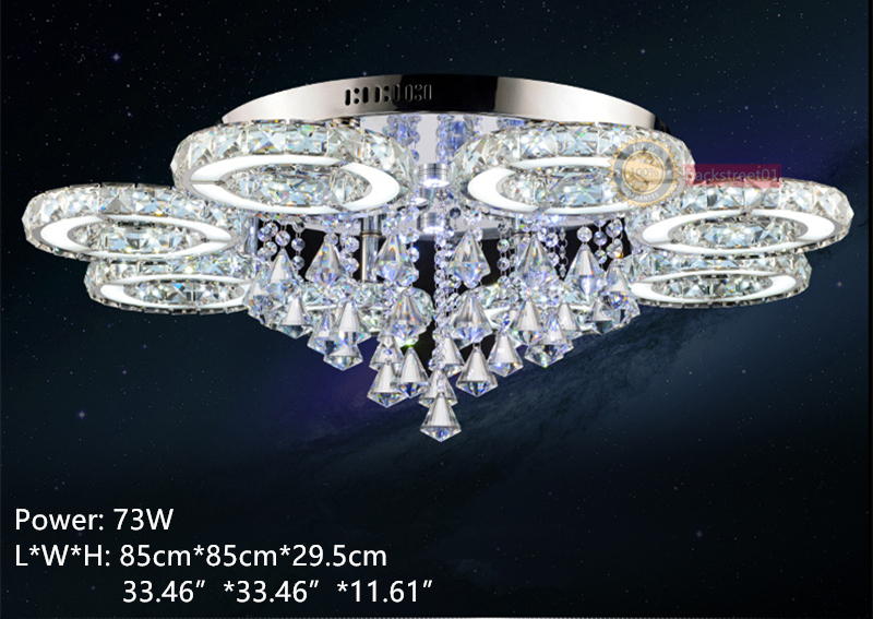 Modern Luxury LED K9 Crystal Ceiling Lamps Pendant Light Living Room Chandelier | eBay