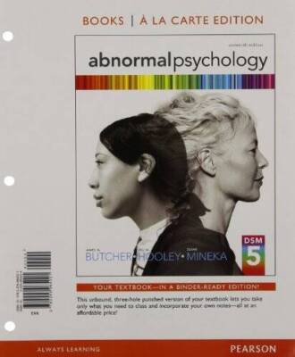 Abnormal Psychology, Books A La Carte Edition (16th Edition) - Loose ...
