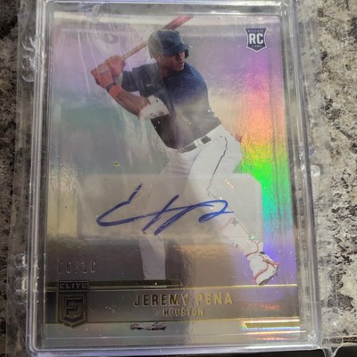 Jeremy Peña Pena 2022 Panini Chronicles Elite-Autograph-Gold ASTROS | eBay