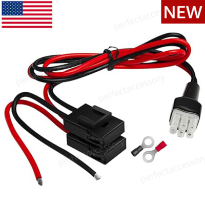 DC Power Cable Cord for ICOM IC-271A/E IC-271H IC-275E IC-451A IC-475E ...