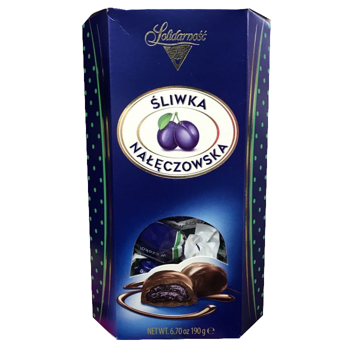 PACK OF 3x Solidarnosc Sliwka Naleczowska 190g - Plums In Chocolate ...