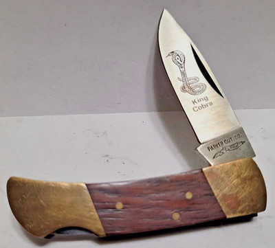 VINTAGE PARKER CUTLERY SINGLE BLADE KING COBRA POCKET KNIFE MADE IN ...