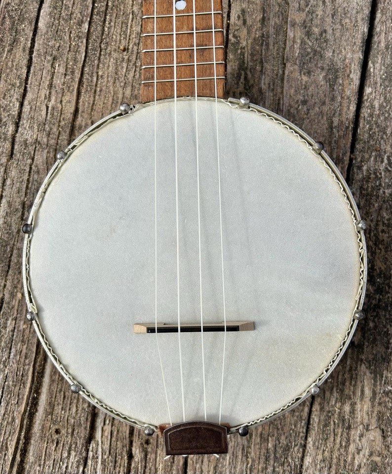 Vintage Bird’s Eye Maple Concertone Ukulele Banjo Banjolele Ready To ...