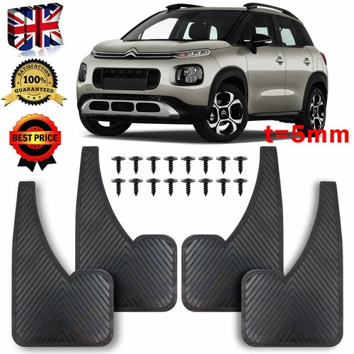 Car Rubber 5mm Mud Flaps Splash Guard Universal for Citroen C1 C2 C3 C4 ...