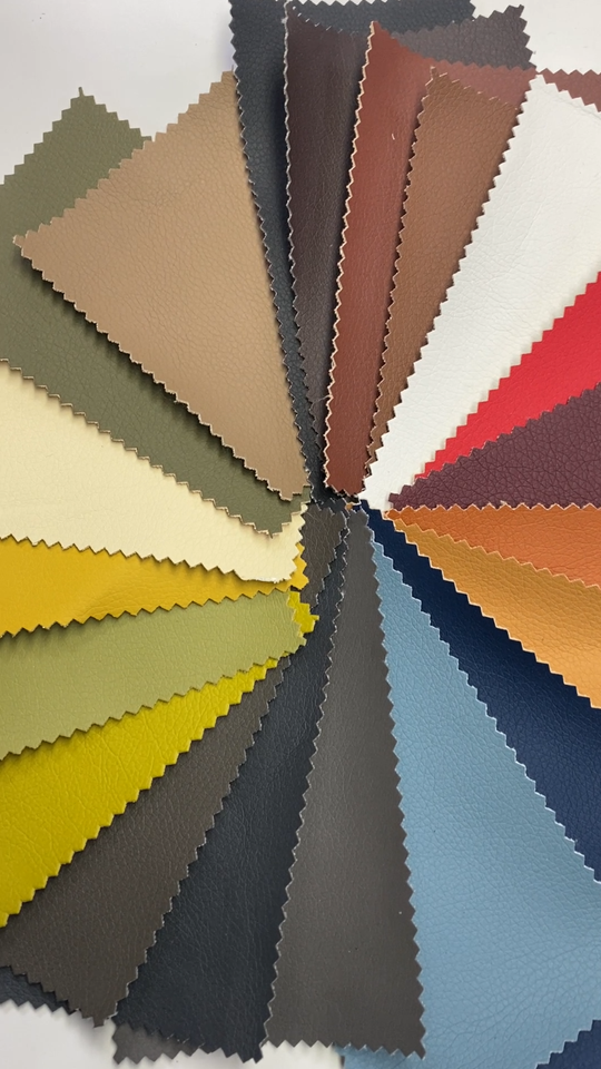 Soft Faux Leather Thick Durable PU Upholstery Fabrics Leatherette Vinyl ...