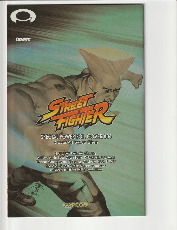 STREET FIGHTER #4 Guile Virgin Special Power Foil Cover Variant Comic ...