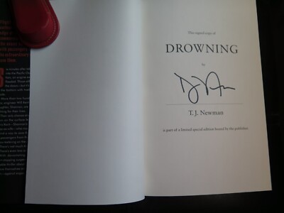 SIGNED by T.J. Newman | Drowning: The Rescue of Flight 1421 | 1st Ed ...