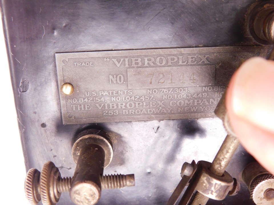 Antique Vintage VIBROPLEX Bug Telegraph Key #72144 | eBay