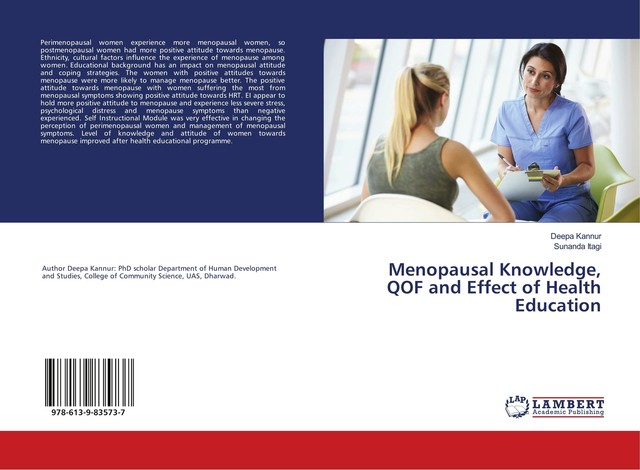 Menopausal Knowledge, Qof And Effect of Health Education von Deepa Kannur (2018, Taschenbuch ...