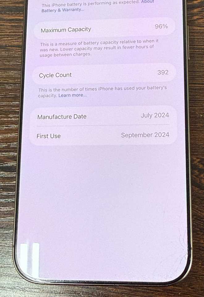 Unlocked Apple iPhone 16 Pro Max - 256GB - Desert - Has Crcks - 96% ...