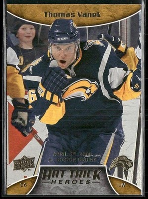 2008-09 Upper Deck Thomas Vanek Hat Trick Heroes #HT5 Buffalo Sabres | eBay