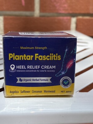 Plantar Fasciitis Heel Relief Cream Organic Herbal Formula Maximum ...