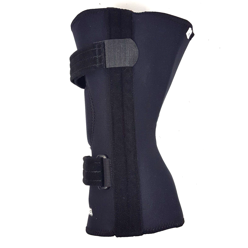 Breg Knee Brace Black Adjustable Left Right Open Back Buttress Support ...