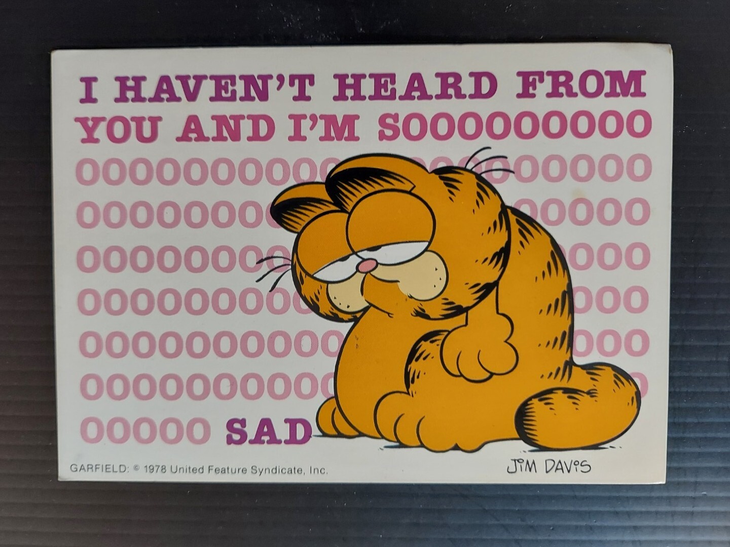Garfield Sad
