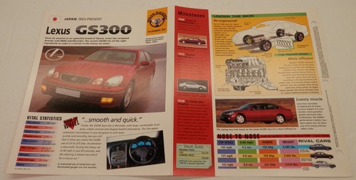 Lexus GS300 1993+ (1st Gen/2nd Gen) GS-300 Car Spec Sheet IMP HOT CARS ...